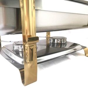 Stainless Steel Chafing Dish Buffet Trays Chafer With Warmer & Lid 63x35x32 cm