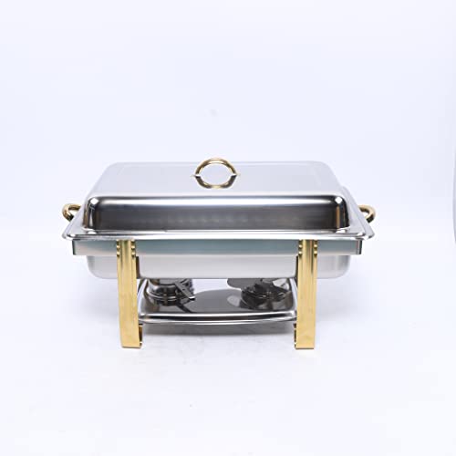 Stainless Steel Chafing Dish Buffet Trays Chafer With Warmer & Lid 63x35x32 cm