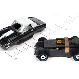 Auto World Thunderjet OK Used Cars 1967 Chevrolet Corvette (Black) HO Scale Slot Car