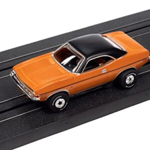 Auto World Thunderjet OK Used Cars 1970 Plymouth Barracuda Gran Coupe (Orange) HO Scale Slot Car