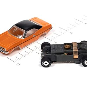 Auto World Thunderjet OK Used Cars 1970 Plymouth Barracuda Gran Coupe (Orange) HO Scale Slot Car