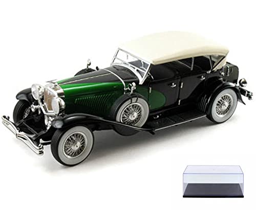 Diecast Car w/Display Case - 1934 Duesenberg, Black - Signature Models 18110 - 1/18 Scale Diecast Model Toy Car