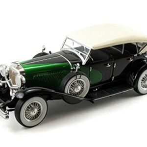 Diecast Car w/Display Case - 1934 Duesenberg, Black - Signature Models 18110 - 1/18 Scale Diecast Model Toy Car