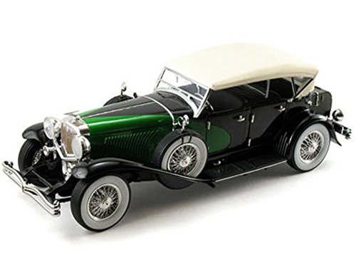 Diecast Car w/Display Case - 1934 Duesenberg, Black - Signature Models 18110 - 1/18 Scale Diecast Model Toy Car