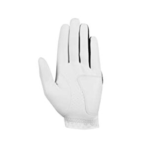 Callaway Golf Weather Spann Premium Synthetic Golf Glove (White, Single, Standard, Medium-Large, Worn on Left Hand)