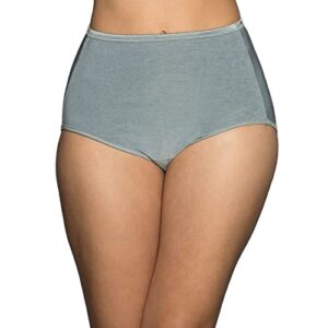 vanity fair women's illumination brief panty 13109, blue sea glass, 10