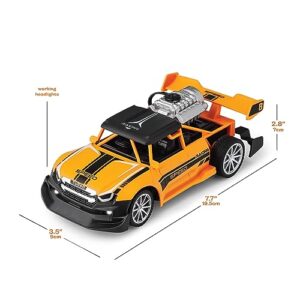 RC Two Pack Race Car Gifts for Kids - Rechargeable Drifting Stunt Car - Remote Control Toys 2.4ghz 1:20 Scale - Smoke Generating Cars - Birthday Gift Ideas for Boys & Girls Ages 3 4-7 8-12 Year Old