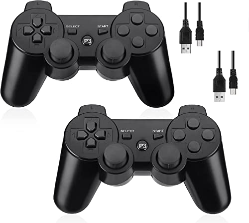 Prodico Wireless Controller for PS3,Double Shock Rechargeable Analog Controller for PS3 2 Pack