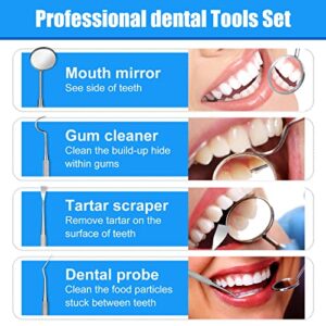 Tooth Repair Kit, Temporary Fake Teeth, Fixing The Missing and Broken Tooth Replacements, with 4 Dental Tools