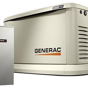 Generac 7291 26kW Air Cooled Guardian Series Home Standby Generator with 200-Amp Transfer Switch - Comprehensive Protection - Smart Controls - Versatile Power - Wi-Fi Connectivity - Real-Time Updates