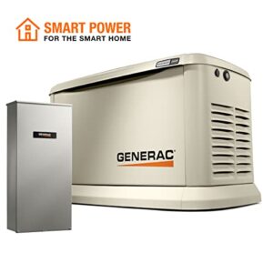 Generac 7291 26kW Air Cooled Guardian Series Home Standby Generator with 200-Amp Transfer Switch - Comprehensive Protection - Smart Controls - Versatile Power - Wi-Fi Connectivity - Real-Time Updates