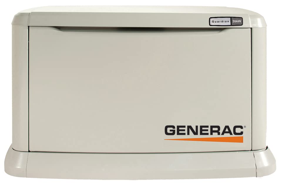 Generac 7291 26kW Air Cooled Guardian Series Home Standby Generator with 200-Amp Transfer Switch - Comprehensive Protection - Smart Controls - Versatile Power - Wi-Fi Connectivity - Real-Time Updates