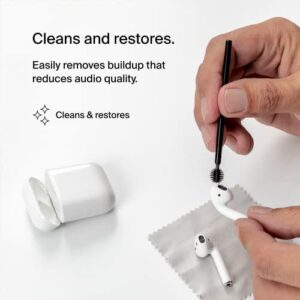 Belkin AirPods Cleaning Kit for One-Time Use – Fast, Easy, & Safe AirPod Cleaner Set, Safely Removes 99% of Earwax & Dirt, Restores Earbuds – Compatible with AirPods Gen 1, 2, & 3