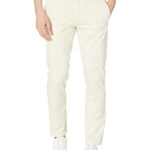 BOSS Men's Tapered Fit Cotton Blend Trousers, Light Sand, 3232