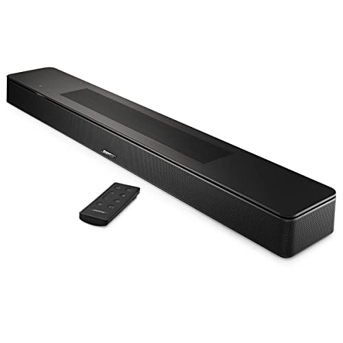 Bose Smart Soundbar 600, Black Bundle with Wireless Surround Speakers (Pair), Bass Module 500