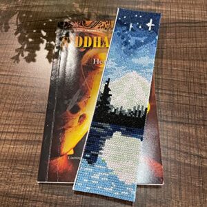 ZuoAnLF Cross Stitch Bookmark Kit 4PCS,DIY Bookmarks Cross Stitch Kits for Beginners,Stamped Embroidery Bookmark,14CT