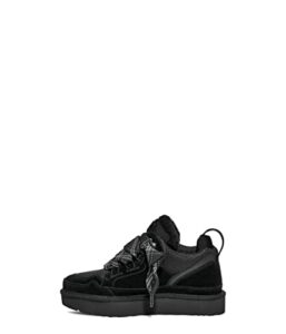 ugg women's lowmel sneaker, black, 7