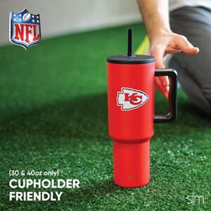 Simple Modern Officially Licensed NFL 40oz Tumbler with Handle and Straw Lid | Football Thermos Gifts for Men, Women, Christmas | Trek Collection | Buffalo Bills