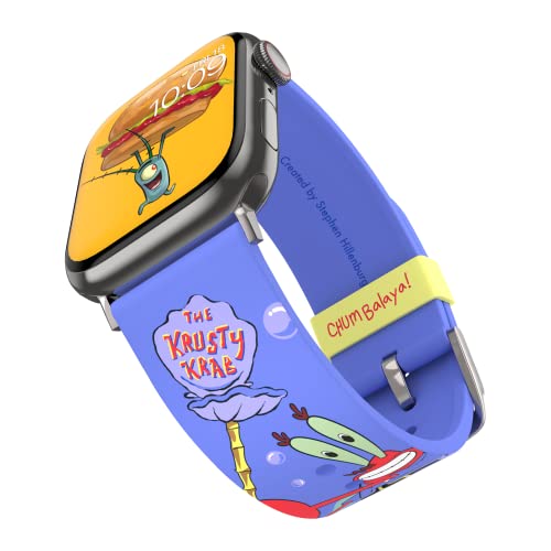 SpongeBob - Krusty Krab Smartwatch Band - Officially Licensed, Compatible with Every Size & Series of Apple Watch (watch not included)