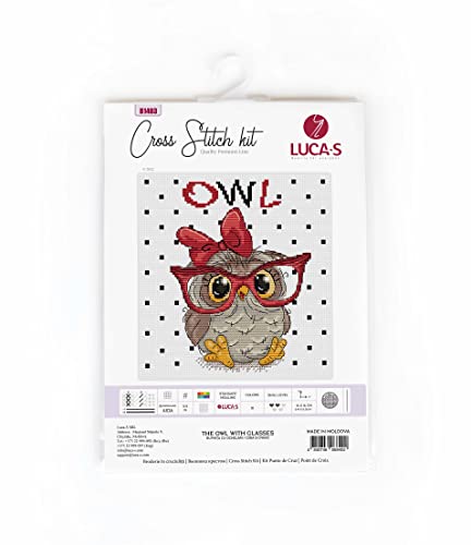 Cross Stitch Kit Luca-S - The Owl with Glasses, B1403