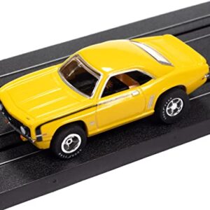 Auto World Xtraction 1969 Chevrolet Camaro (Yellow) HO Scale Slot Car