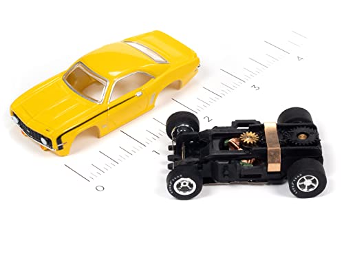 Auto World Xtraction 1969 Chevrolet Camaro (Yellow) HO Scale Slot Car