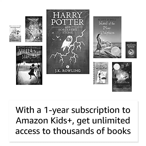 Kindle Kids (2022 release) – Includes access to thousands of books, a cover, and a 2-year worry-free guarantee - Space Whale