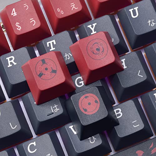 i Maifu Ray Akatsuki keycaps，Japanese keycaps，PBT Anime keycaps with Key Puller for Mechanical Gaming Keyboards