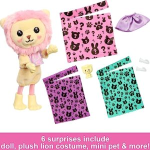 Barbie Cutie Reveal Chelsea Doll & Accessories, Lion Plush Costume & 6 Surprises Including Color Change, Cozy Cute Tees Series