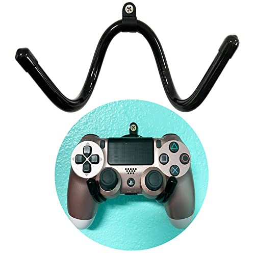 Universal Game Controller Holder Stand,Mini Wall Mount Organizer Rack Hanger Hook- Strong & Flexible, for PS3/PS4/PS5/Xbox 360/Xbox One/S/X/Elite/Series S/Series X Controller,etc - NO Controller