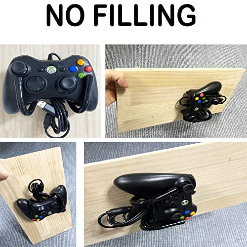 Universal Game Controller Holder Stand,Mini Wall Mount Organizer Rack Hanger Hook- Strong & Flexible, for PS3/PS4/PS5/Xbox 360/Xbox One/S/X/Elite/Series S/Series X Controller,etc - NO Controller