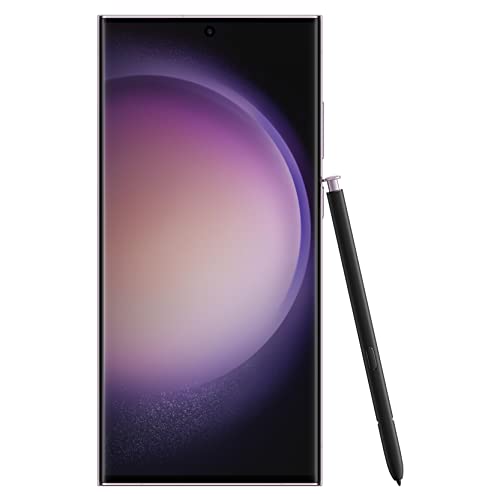 SAMSUNG Galaxy S23 Ultra Cell Phone, Factory Unlocked Android Smartphone, 256GB, 200MP Camera, Night Mode, Long Battery Life, S Pen, US Version, 2023, Lavender