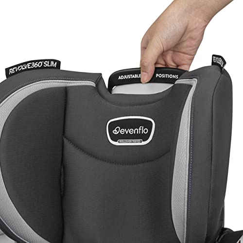 Evenflo Revolve360 Slim 2-in-1 Rotational Car Seat with Quick Clean Cover (Stow Blue)