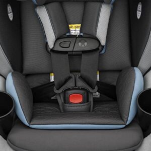 Evenflo Revolve360 Slim 2-in-1 Rotational Car Seat with Quick Clean Cover (Stow Blue)