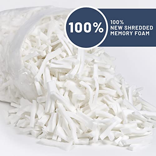 anzhixiu Bean Bag Chair Filler Shredded Memory Foam 100% New,Pillow Stuffing for Couch Pillows, Stuffed Animals, Dog Bed & Couch Cushion Filling, 5 Pounds