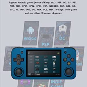 RG353M Metal Retro Game Handheld Game Console with Android 11 64bit Linux System 3.5’’ IPS Touch Screen Built-in 64G TF and Hall Joystick