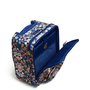 Vera Bradley Women's Softside Underseat Rolling Work Bag, Enchanted Mandala Blue, One Size