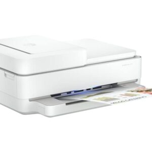 HP Envy 6452e Wireless Inkjet Color All-in-One Printer, Print Copy Scan, 35 Sheet ADF, 2-Side Printing, WiFi USB Connectivity, Instant Ink Ready, Home or Office Inkjet Printers, White (Renewed)