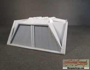 military hangar 6mm/8mm tabletop terrain compatible with epic, adeptus titanicus, hex maps