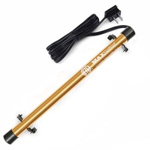 maxsafes goldenrod gun safe dehumidifier rod high power - much warmer (up to 150°f) to better protect your valuables from moisture and corrosion, etl approved, 12in