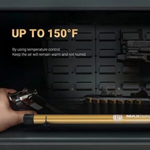 MAXSafes GoldenRod Gun Safe Dehumidifier Rod High Power - Much warmer (up to 150°F) to better Protect Your Valuables from Moisture and Corrosion, ETL Approved, 12in