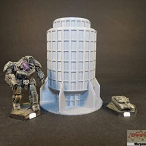 Sci-Fi Building 46 6mm/8mm Tabletop Terrain Compatible with Epic, Adeptus Titanicus, Hex Maps