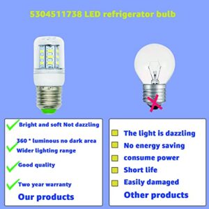 Sousery Replace 5304511738 LED Refrigerator Bulb, KEI D34L Refrigerator, AP6278388, PS12364857, Compatible with Frigidaire Kenmore Refrigerator Bulb, 85-265V 3.5W Cool White VS.(1Pack)