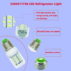 Sousery Replace 5304511738 LED Refrigerator Bulb, KEI D34L Refrigerator, AP6278388, PS12364857, Compatible with Frigidaire Kenmore Refrigerator Bulb, 85-265V 3.5W Cool White VS.(1Pack)