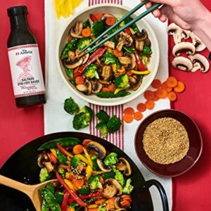 Tia Amelia Lomo Saltado Stir-Fry Sauce - Gluten-Free Peruvian Chinese Fusion Sauce for Steak, Chicken, Seafood, and Vegetables - Marinade and Sauce Perfect for Dressings, and Gourmet Cooking (14oz)