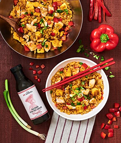 Tia Amelia Lomo Saltado Stir-Fry Sauce - Gluten-Free Peruvian Chinese Fusion Sauce for Steak, Chicken, Seafood, and Vegetables - Marinade and Sauce Perfect for Dressings, and Gourmet Cooking (14oz)