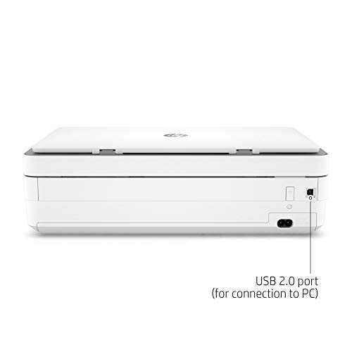 HP Envy 6055e Wireless Color All-in-One Printer with 6 Months Free Ink (223N1A) (Renewed Premium),white