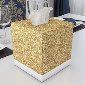 Decotalk Gold Wallpaper Glitter Wallpaper Stick and Peel 17.7"x120" Gold Peel and Stick Wallpaper Glitter Contact Paper Sequins Sparkle Wallpaper for Walls Removable Chunky Glitter Gold Contact Paper