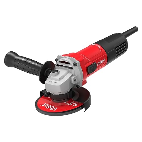 VBLIOT 780w Angle Grinder 4-1/2 Inch Power Grinder Tool 6Amp Power Grinder with 360° Rotational Guard 11000rpm Power Angle Grinders for Cutting and Grinding Metal Stone Wood grinder tool