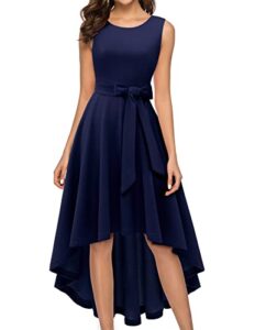 berylove tea party dress for women cocktail dresses modest homecoming dresses formal dresses for wedding guest dresses midi dress 8035 navy m